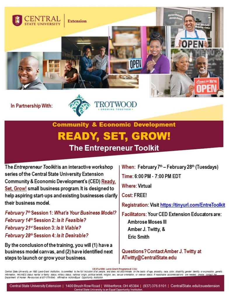 "Ready, Set, Grow!" The Entrepreneur Toolkit - Trotwood, Ohio