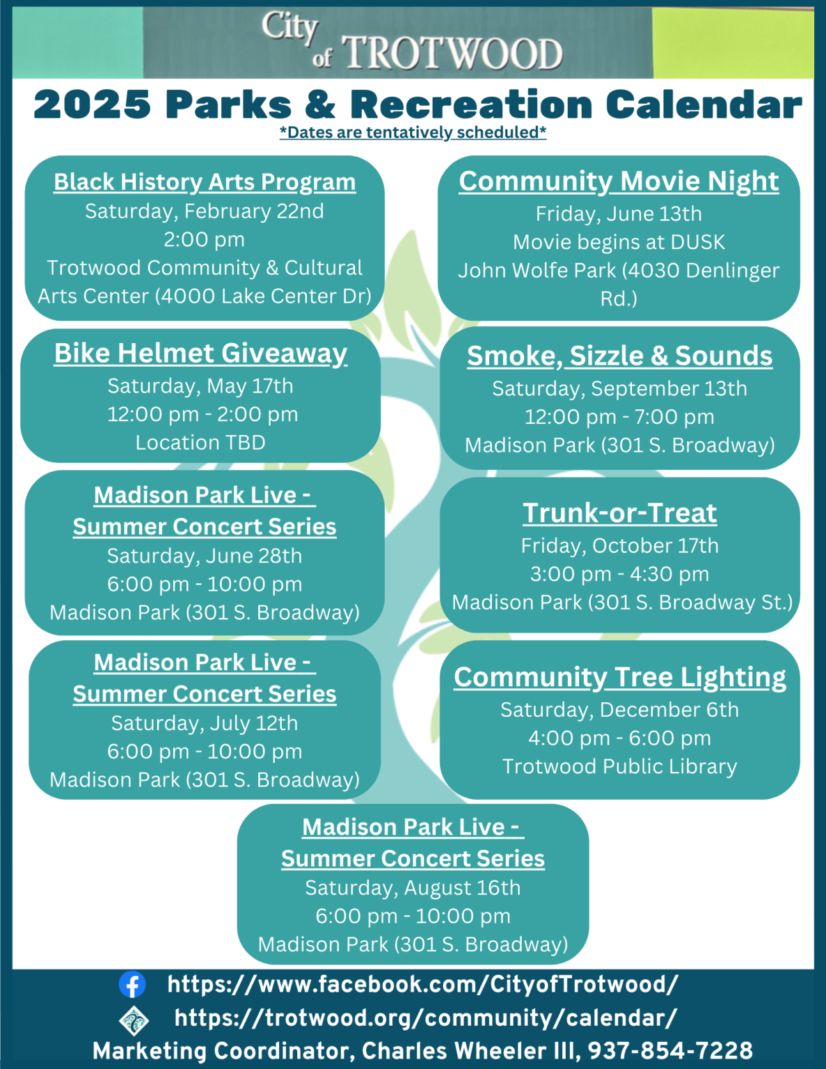 Parks and Recreation Events - Trotwood, Ohio